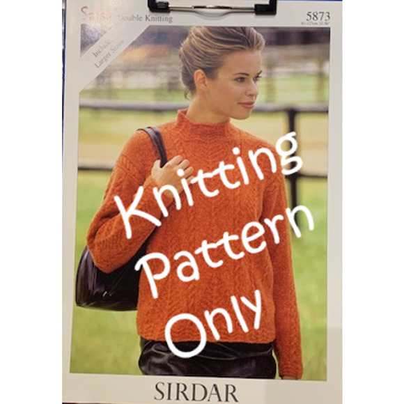 Sirdar | Art | New Sirdar 5873 Salsa Ladies Pullover Larger Sizes ...